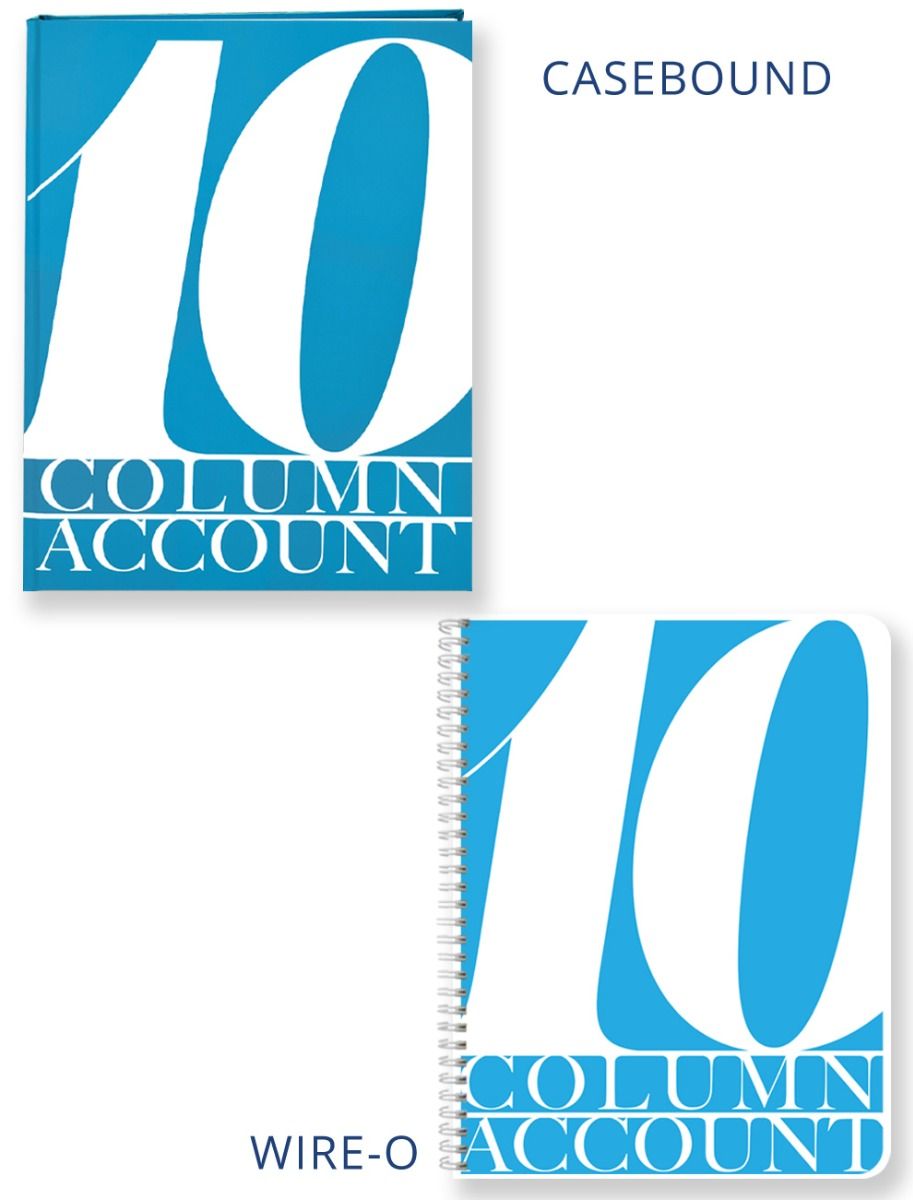 BookFactory 10 Column Account Book / Accounting Ledger - You Choose the ...