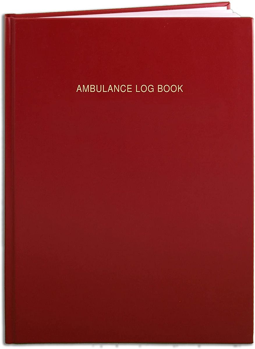 BookFactory Ambulance Log Book - 168 Pages, Page Size 8 7/8" x 11 1/4 ...