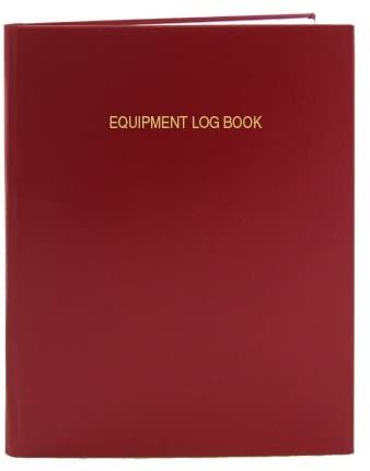 Equipment Log Book - 120 Pages