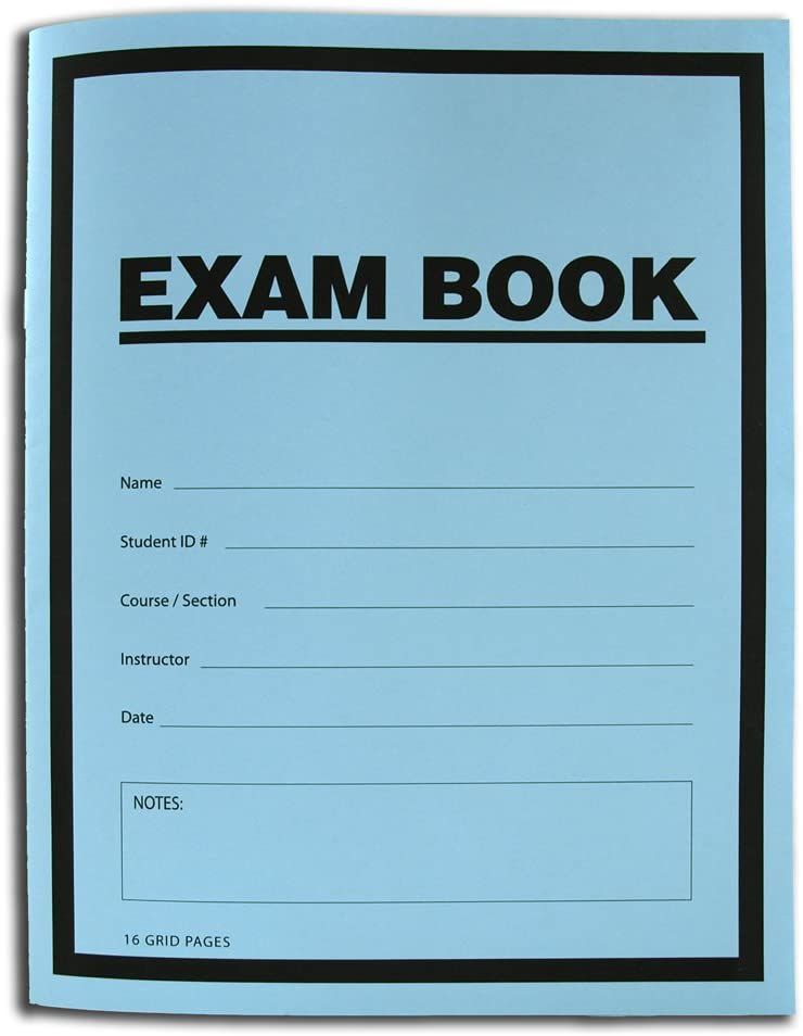 Blue Exam Books