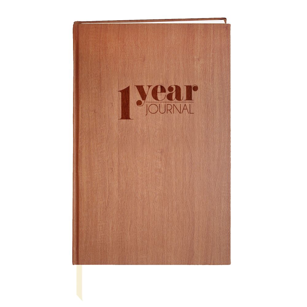 BookFactory 1 Year Journal/One Year Diary Log Book/LogBook, Soft Wood ...