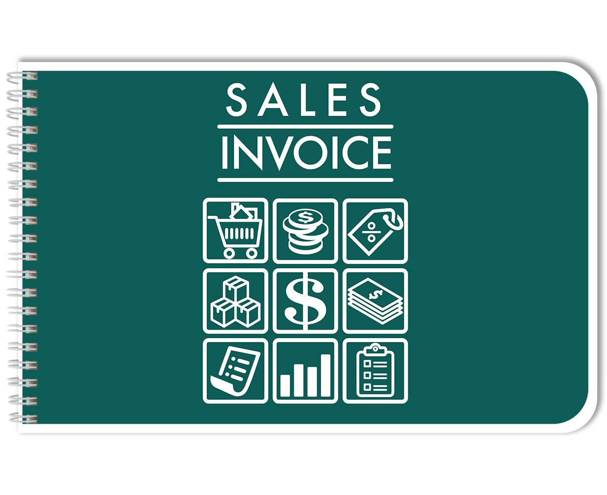 Sales Invoice Book/Carbonless Sale Tracking Journal - Landscape