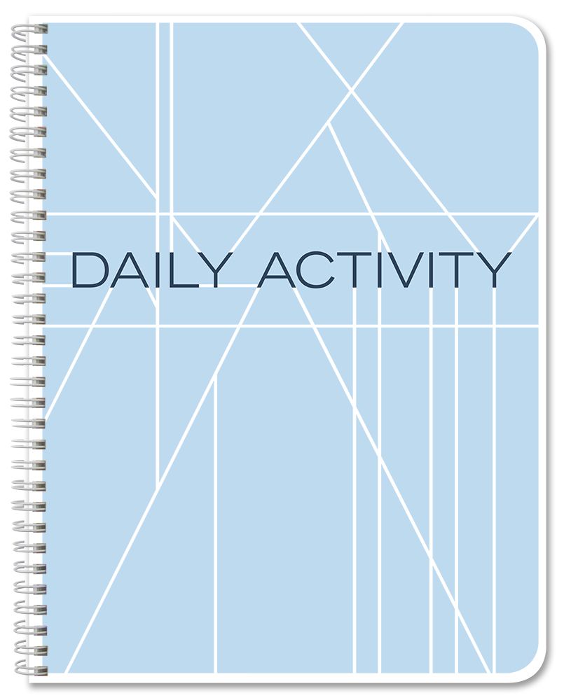 BookFactory Daily Activity Log Book/Day Log Book/Diary, Wire-O Bound ...