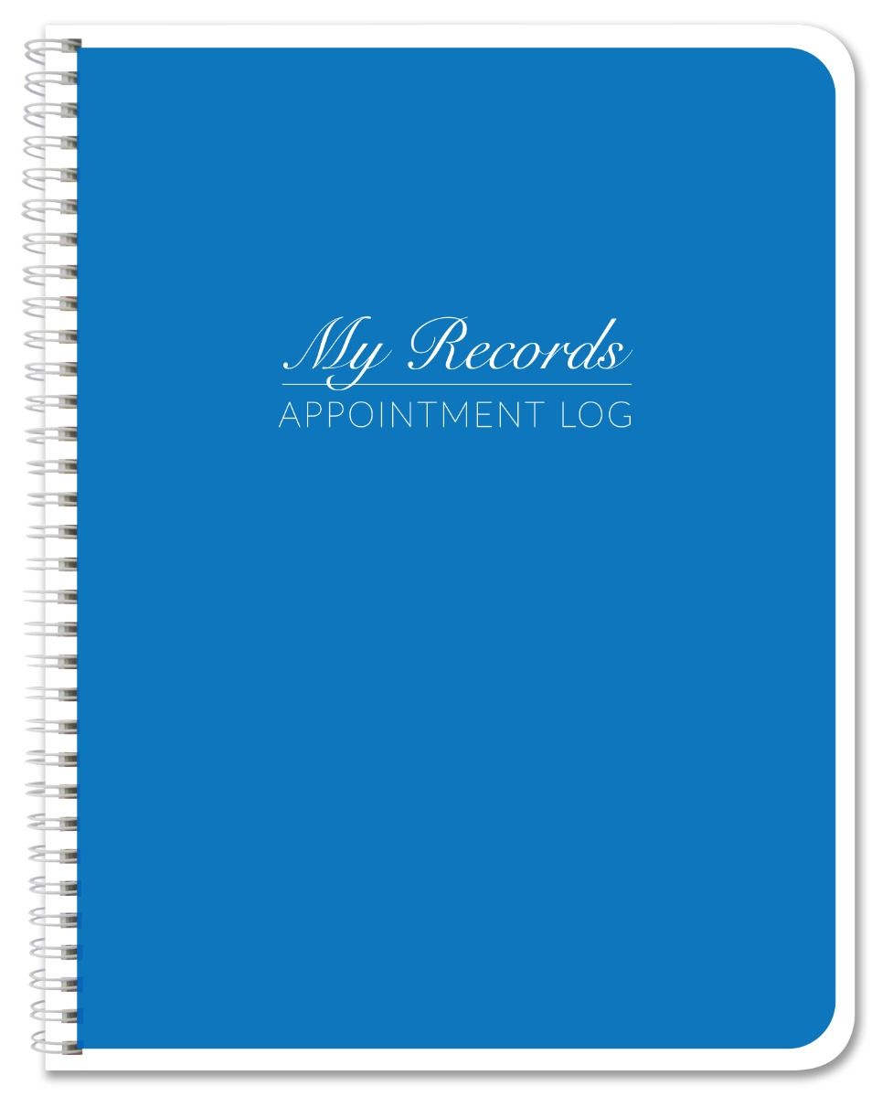 BookFactory Medical Appointments Log Book - 100 Pages, 8.5" x 11", Wire ...
