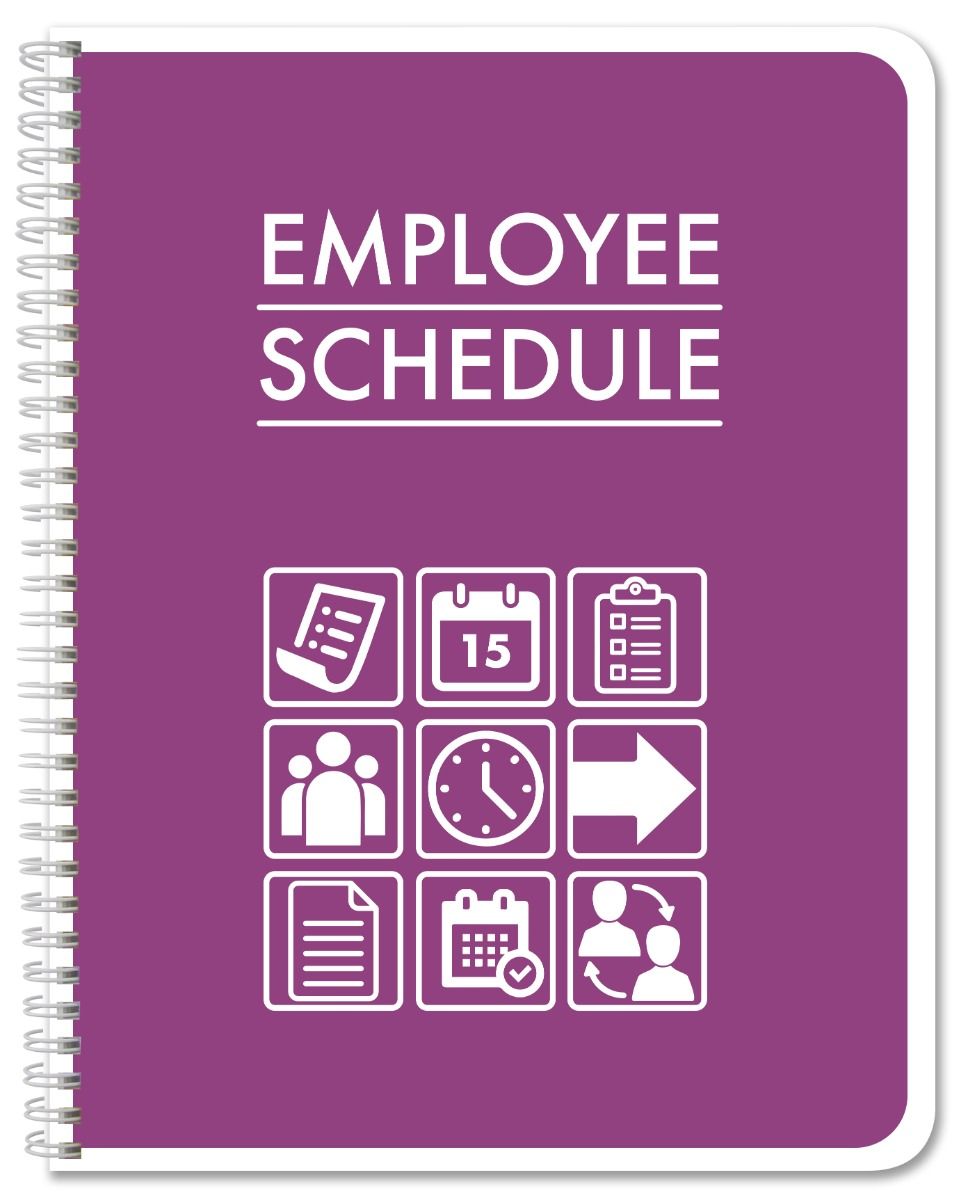 BookFactory Scheduling Notebook/Schedule Log Book/Employee Schedule ...