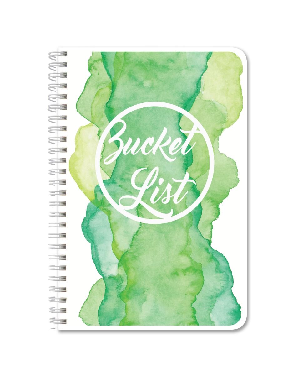 BookFactory Bucket List Journal/Bucket List Diary/Log Book 206 Pages 6" x 9" Wire-O (LOG-206 ...