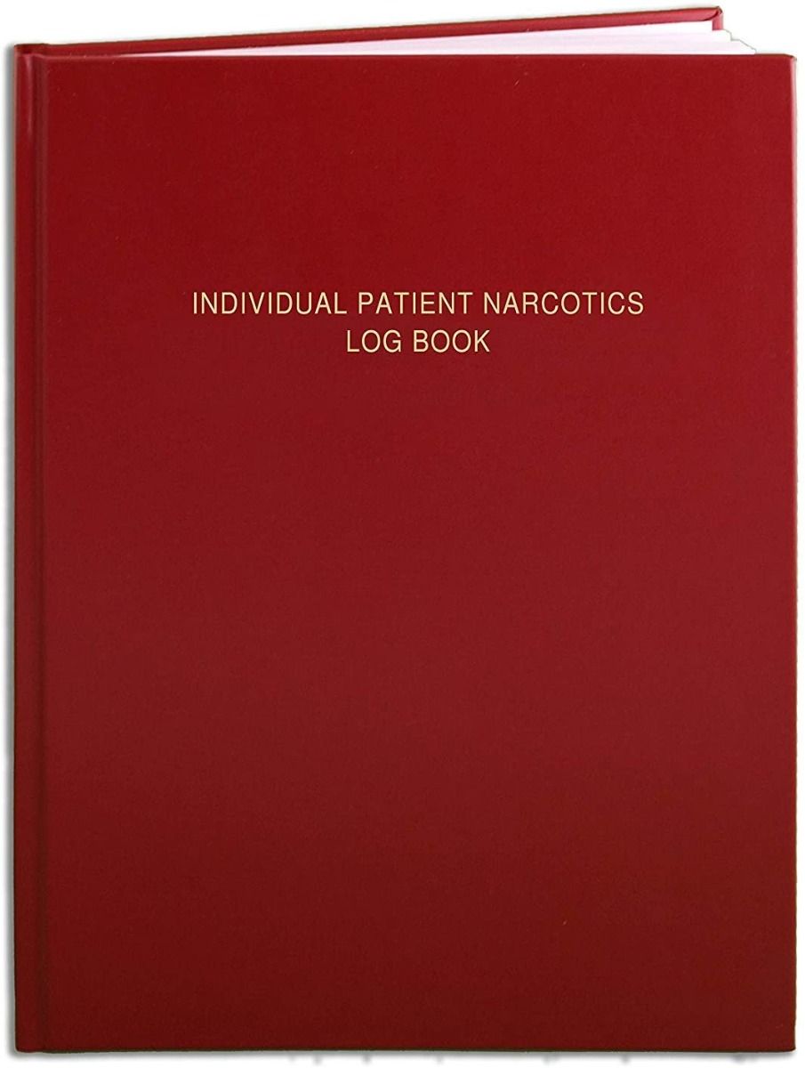 Narcotics Log Book - Individual Patient Log Book