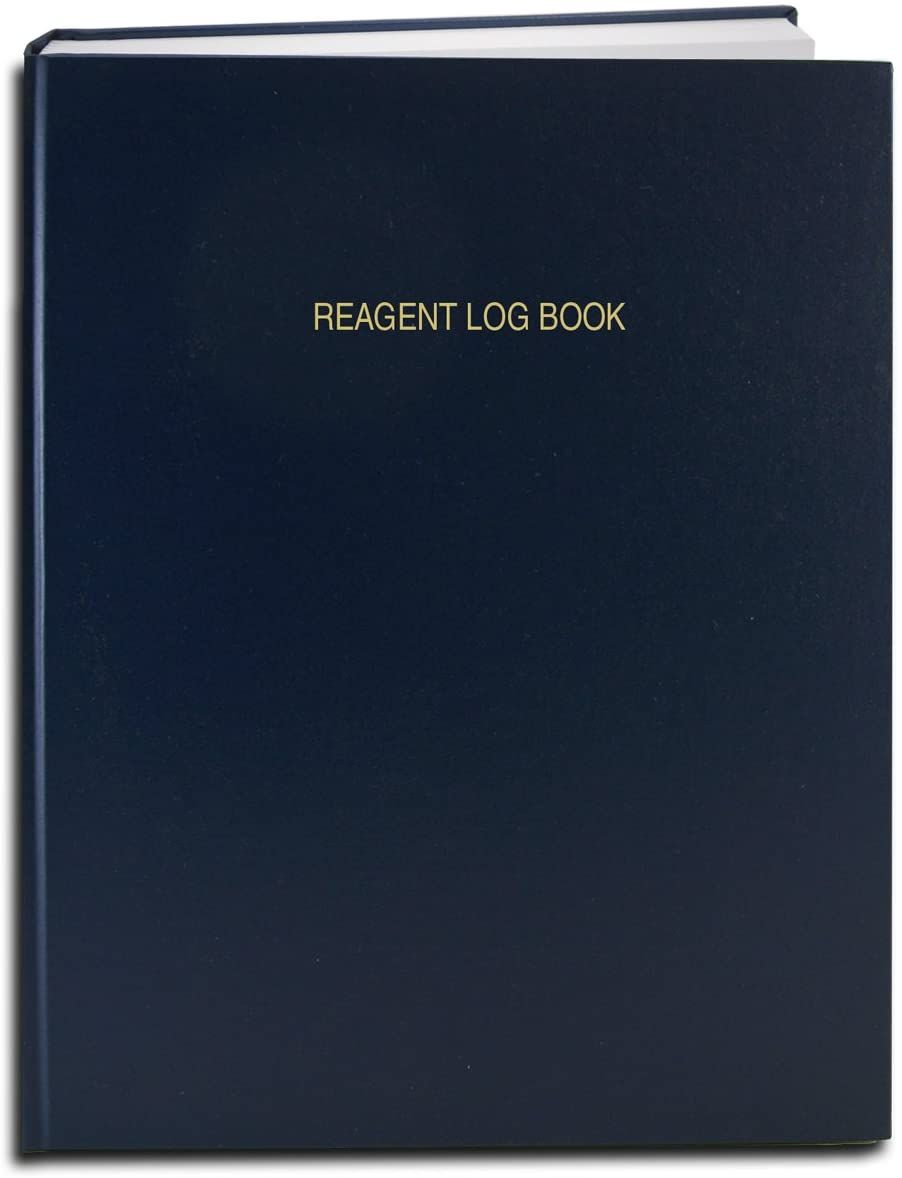 Reagent Log Book, Section Sewn Hardbound