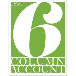 6 Column Ledger Pad/Account Columns Notepad/Accounting Notepads (Six ...