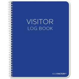 BookFactory Visitor Log Book/Visitor Register/Guest Sign-in Book - 120 ...