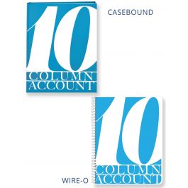 BookFactory 10 Column Account Book / Accounting Ledger - You Choose the ...