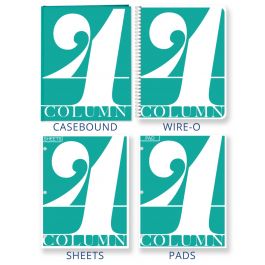 4 Column Columnar Logs - You Choose the Style You Want, Casebound or ...