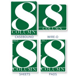 8 Column Columnar Logs - You Choose the Style You Want, Casebound or ...