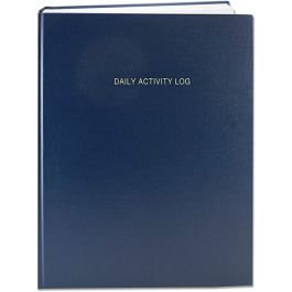 BookFactory Daily Activity Log Book - 384 Pages - Page Size: 8-7/8" x ...