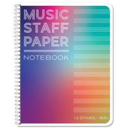 BookFactory Music Staff Notebook/Composition Manuscript Journal/Blank ...
