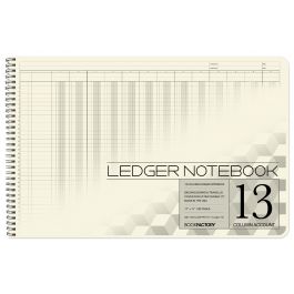 BookFactory Accounting Ledger Notebook/Large 13 Column Accounting ...