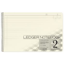 BookFactory Accounting Ledger Notebook/Large 2 Column Accounting Ledger ...