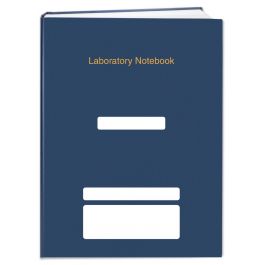 BookFactory Write-On Laminated Blue Lab Notebook - 168 Pages (.25 ...
