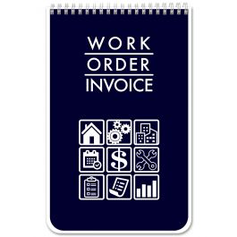 Work Order Invoice Book/Carbonless Work Order Tracking Journal - Wire-O ...
