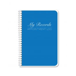 BookFactory Medical Appointments Log Book - 100 Pages, 6" x 9", Wire-O ...