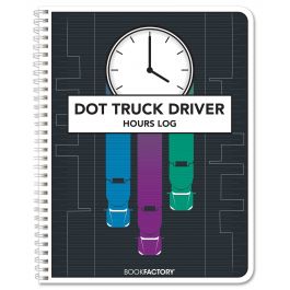 BookFactory DOT Truck Driver Hours Log Book/ Truck Driving Hour Tracker ...