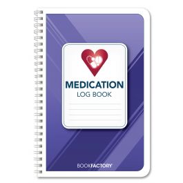 BookFactory Medication Log Book Daily Medicine, Pills, Drug ...