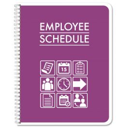 BookFactory Scheduling Notebook/Schedule Log Book/Employee Schedule ...