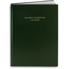 BookFactory Balance Calibration Log Book - 168 Pages, Green Imitation ...