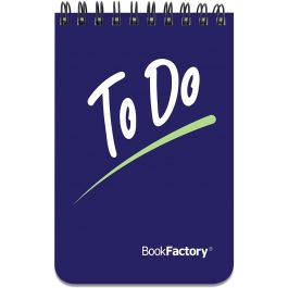BookFactory To Do List Notebook/Journal/Pocket Notepad, 120 Pages – 3.5 ...