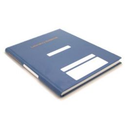 Laboratory Notebook, Large (8 7/8" x 11 1/4") with Blue Laminate Write ...