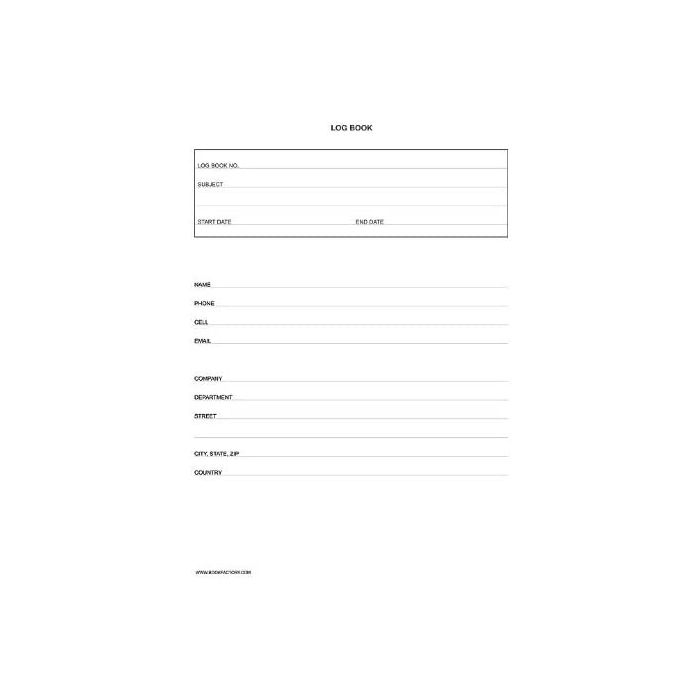 Multipurpose Log Book