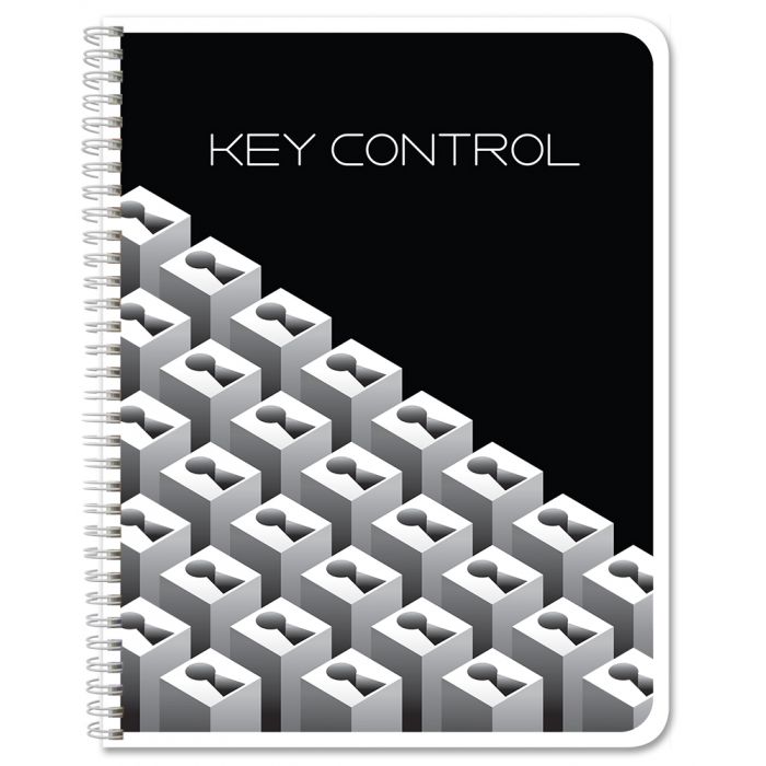 BookFactory Key Control Logbook/Journal/Keys Log Book - 120 Pages, 8.5 ...