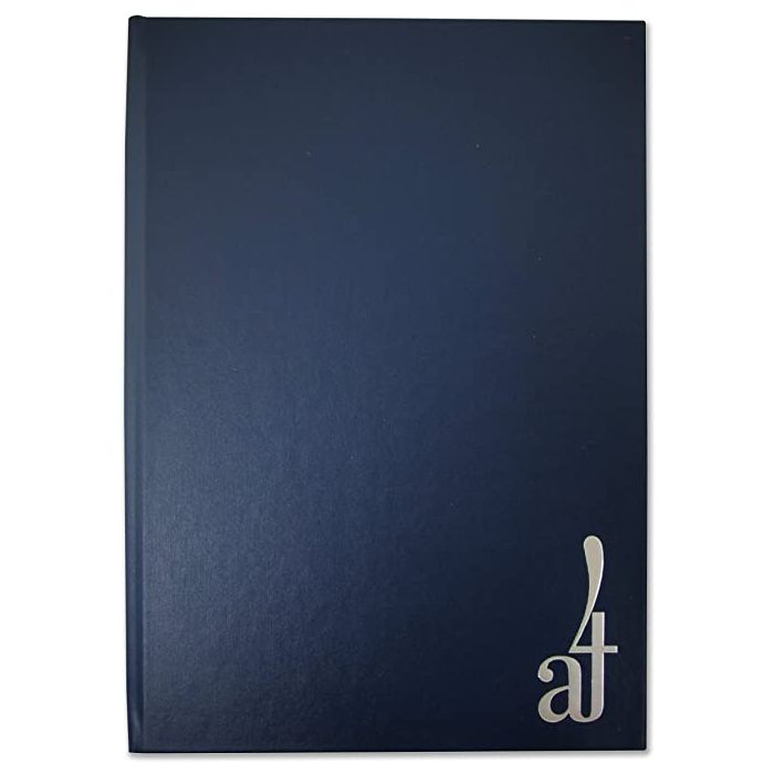 A4 Grid Notebook, Blue Cover