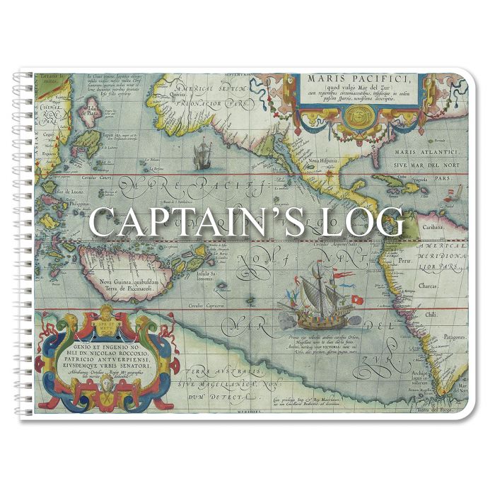 BookFactory Captain's Log Book/Boat Log Book/Ship's Log Book/Nautical Log Book - 100 Pages, Full ...