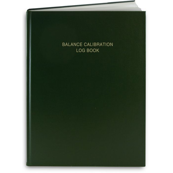 BookFactory Balance Calibration Log Book - 168 Pages, Green Imitation ...